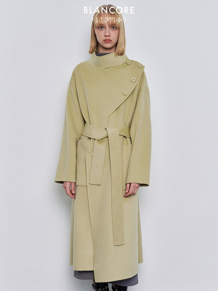 wrap placket coat – BLANCORE
